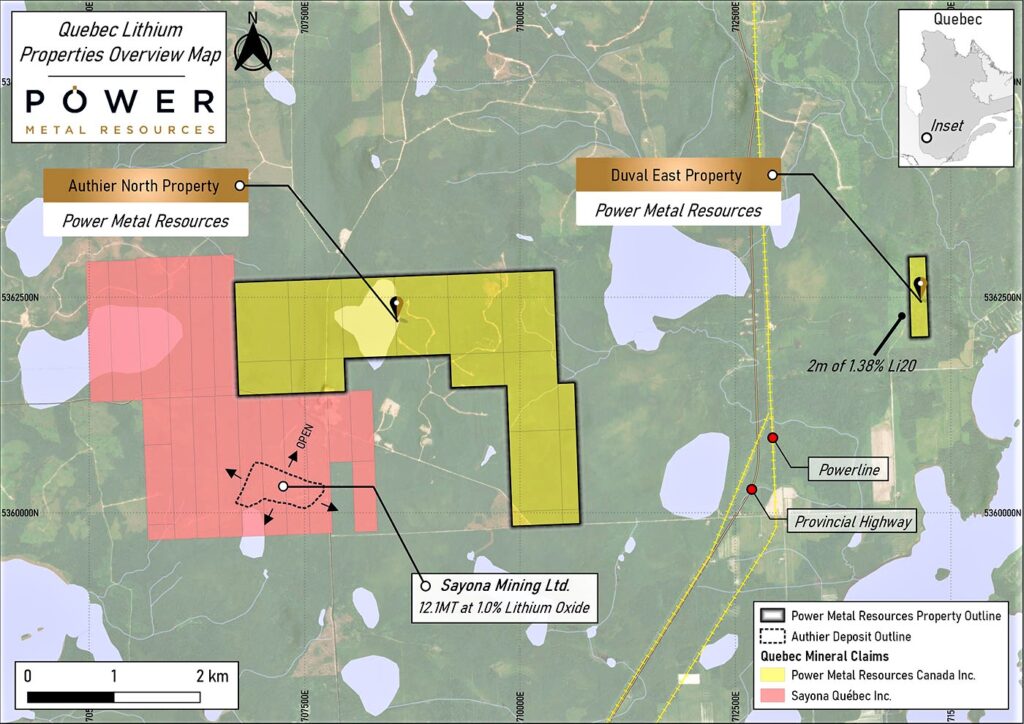 Power Metal completes early Authier North earn-in - Extractive Industries